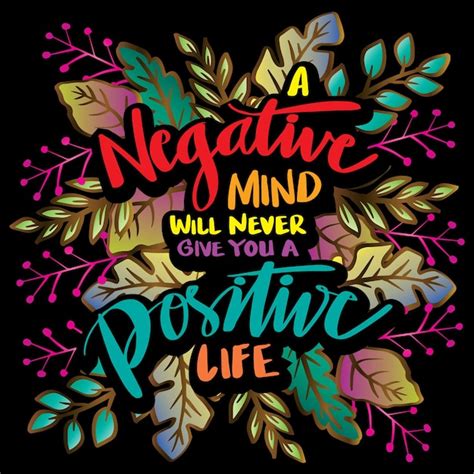 Negatieve Geest Zal Je Nooit Een Positief Leven Geven Handschrift