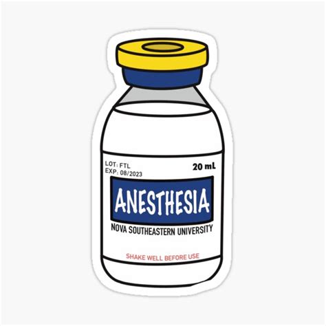 Propofol Class Of 2023 Sticker For Sale By Nsuanesthesia23 Redbubble