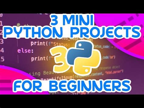 Free Video Mini Python Projects For Beginners From Tech With Tim