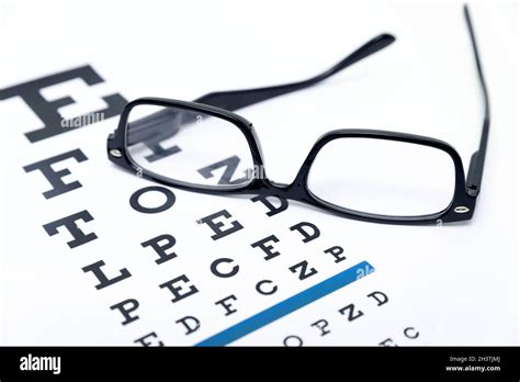 Glasses And Snellens Chart Test Eye Examination Optician