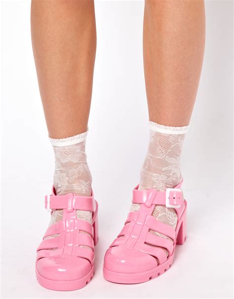 Wolford Asos Lace Ankle Socks In White Lyst