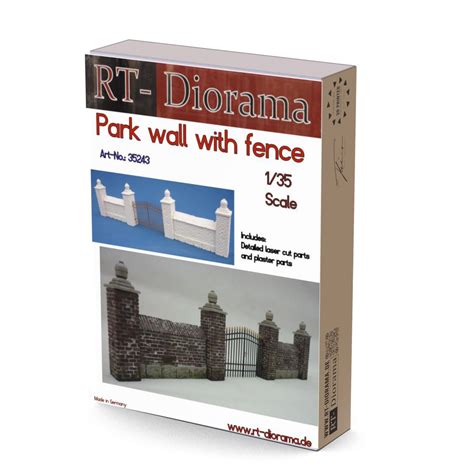 Park Wall With Fence Rt Diorama