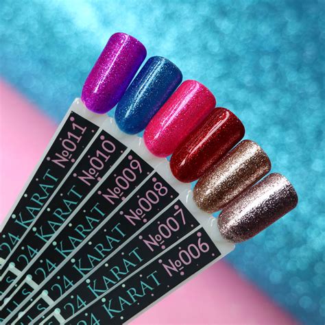 Гель-лак Kira Nails 24 Karat №010 (синій з блискітками), 6 мл – Kira Nails