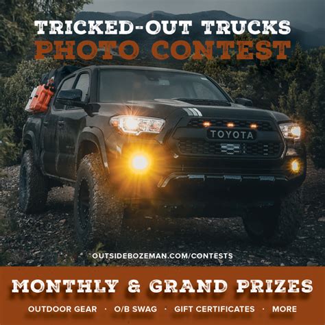 Tricked Out Trucks Outside Bozeman