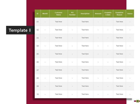 Escalation Matrix Template Powerpoint Presentation Slides Presentation Graphics Presentation