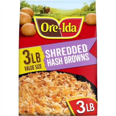 Ore Ida® Shredded Hash Browns Potatoes Value Size 48 Oz Frys Food
