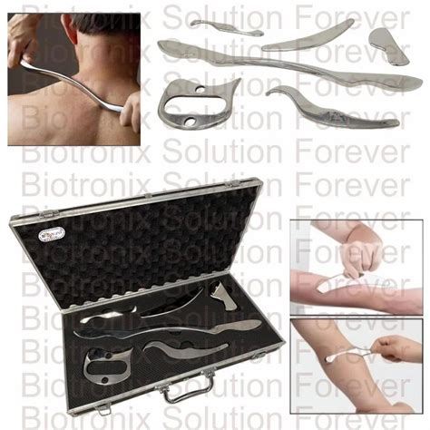 6 Piece Iastm Scraping Tool Set Professional Stainless Steel Tools For