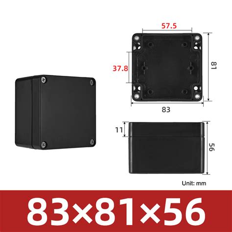 Badu Bg Черна водоустойчива Abs пластмасова кутия за проекти Корпус за външна електроника