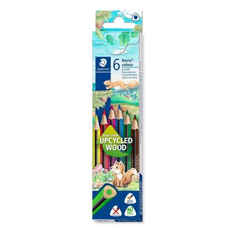 Staedtler Noris Colour Triangular Coloured Pencils Assorted 6s