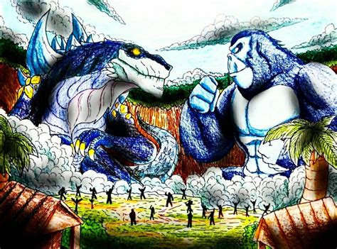 Zilla Jr Vs Kong Jr By Erickzilla On Deviantart
