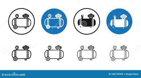 Compressor Icon Vector Trendy Flat Compressor Icon From Industry