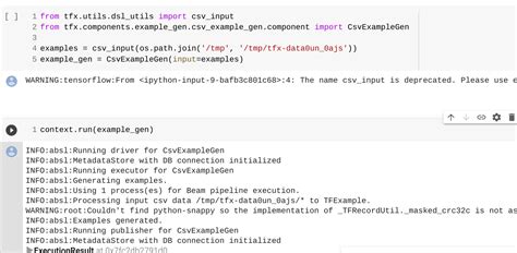 Issue With Running Tfx Sample Code · Issue 1863 · Tensorflowtfx · Github