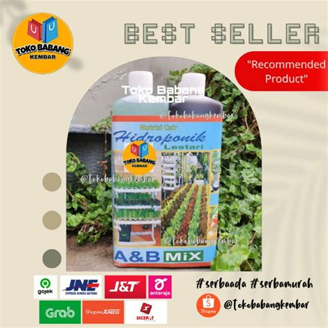Jual Pupuk Nutrisi Cair Hidroponik A B MIX Sayur Sayuran Dan Buah