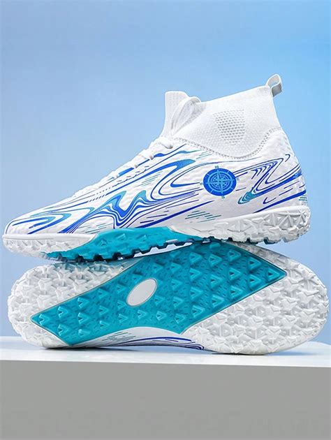 Chaussures Dentraînement De Football Montantes Pour Homme Avec Crampons Mode En Ligne Shein