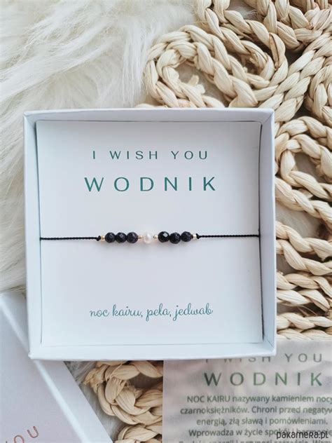 Wodnik Bransoletka Zodiakalna Noc Kairu Per A Pude Ko Pakamera Pl