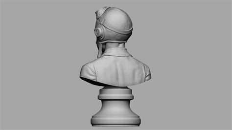 Stl File Pilot Bust 🧑‍ ️・template To Download And 3d Print・cults