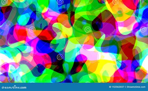 Large Color Spots Create A Beautiful Pattern Stock Illustration