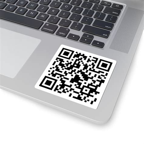 Scan It QR Code Sticker Trolling Rick Rolled Etsy