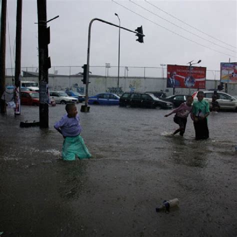A Flash Flood In Port Harcourt Old Town During Rainy Season Photo