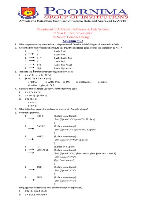 Cd Unit 3 Assignment Department Of Artificial Intelligence And Data