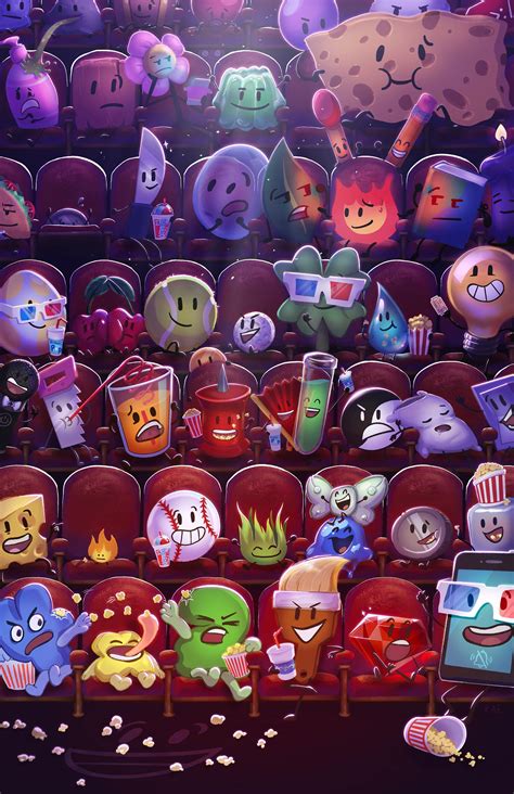 Bfdi X Inanimate Insanity Out To The Theater Poster Print 11x17