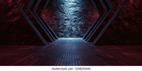 Underground Shelter Nuclear Bunker Hangar Garage Stock Illustration