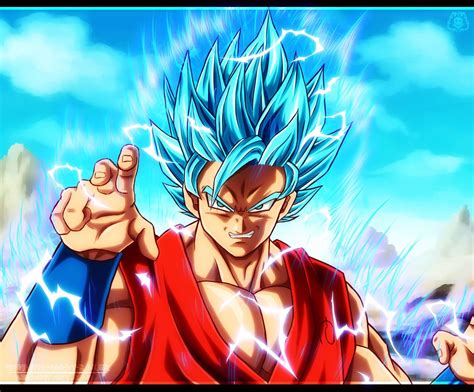 Goku Ssj 2 Dios By Naruto999 By Roker On Deviantart Dragon Ball Z