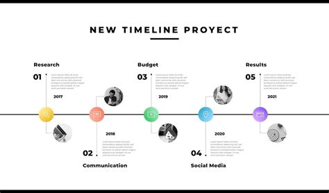 free vector gradient timeline infographic template timeline