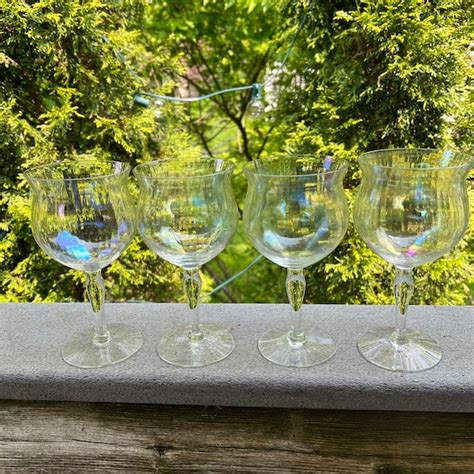 Iridescent Glassware Etsy