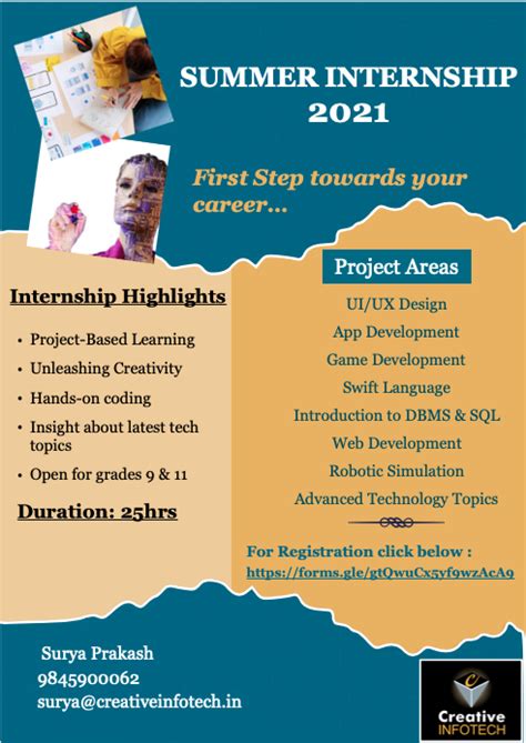 Internship Creative Infotech