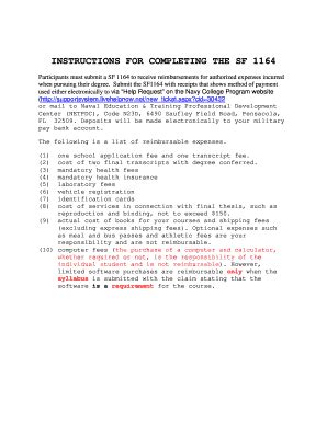 Fillable Online Instructions For Completing The Sf Fax Email Print