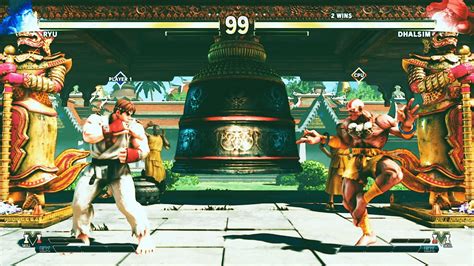 Ryu Vs Classic Dhalsim Hardest Street Fighter V YouTube
