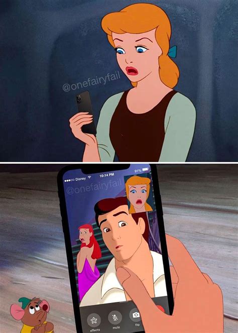 Artist continues to recreate everyday situations with disney characters and the result is ...