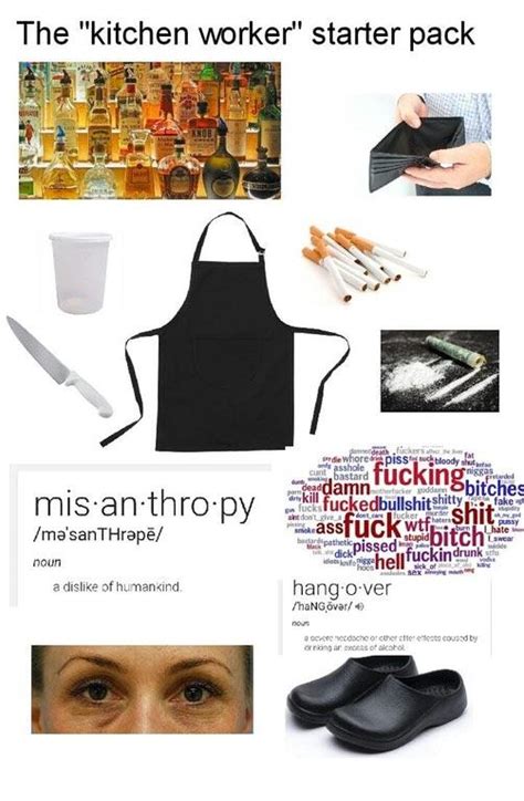 Kitchen Worker Starterpack R Starterpacks