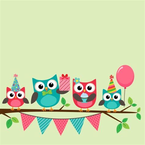 Five Cute Owls Royalty Free Vector Image Vectorstock