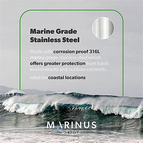 4lite Marinus Outdoor Up Down Wall Light Stainless Steel Rust Free Ip54 Rated Exterior Wall