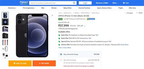 Apple Iphone 12 Mini At An Exciting 36 Off On Flipkart Grab The Deal