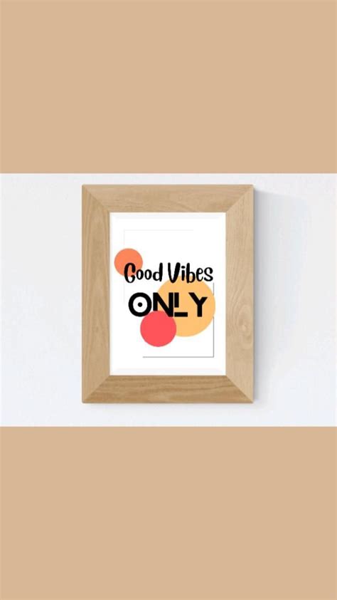 Printable Good Vibes Only Playful Wall Decor Instant Download