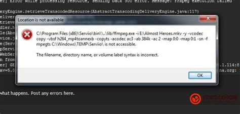 Hướng Dẫn Sửa Lỗi The Filename Directory Name Or Volume Label Syntax