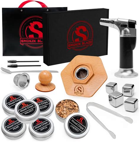 Cocktail Smoker Kit With Torch Set 6 Flavors Of Wood