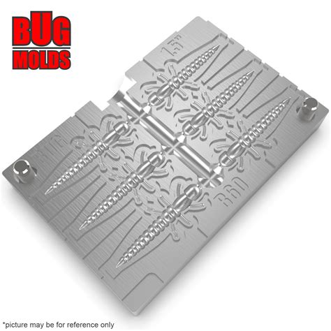 Bait DIY Fishing Mold Soft Plastic Baits Lure Plastisol Bass Hellgrammites EBay