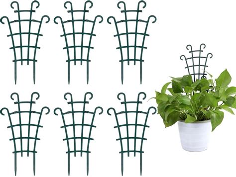 Huart Plastic Plant Trellis 6pcs Garden Trellis For Climbing Plants