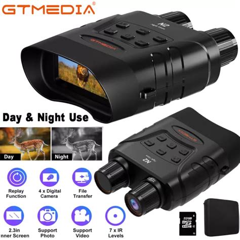 850nm Digital Ir Night Vision Binoculars Hunting Goggles 1080p Record