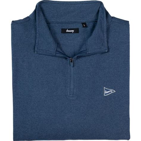 Breezy The Gimmie Quarter Zip Golf Pullover Navy Carls Golfland