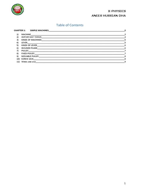 class x physics simple machines pdf lever machines