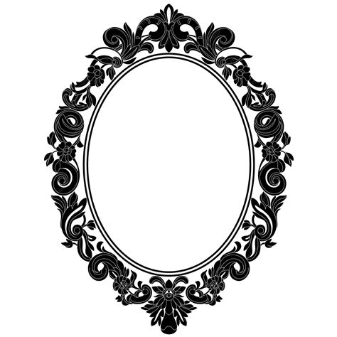 Premium Vector Oval Vintage Frame Vector