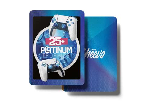 Playstation Platinum Trophy Cards Cheevo