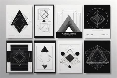 Premium Photo Strange Wireframes Of Geometrical Shapes And Black