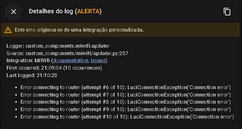 Bug Integration Does Not Connect To The Router · Issue 52