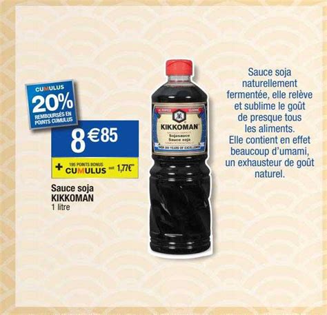 Promo Sauce Soja Kikkoman Chez Migros France Icatalogue Fr